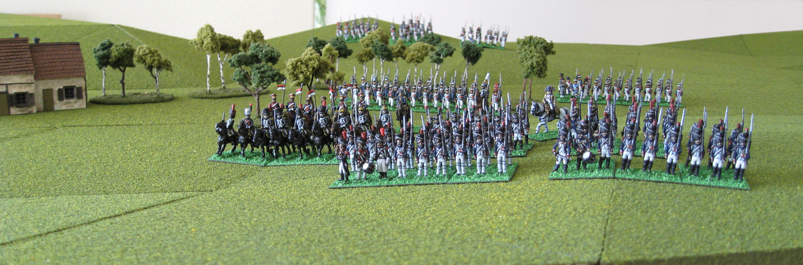 Napoleonic Panorama – TheImperial Guard perched atop a Ridgeline ridge ...